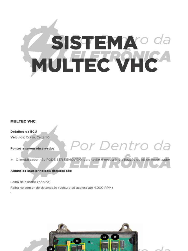 Chevrolet GM Delphi Delco Multec VHC HV-240 ECU ECM Manual Tecnico ...