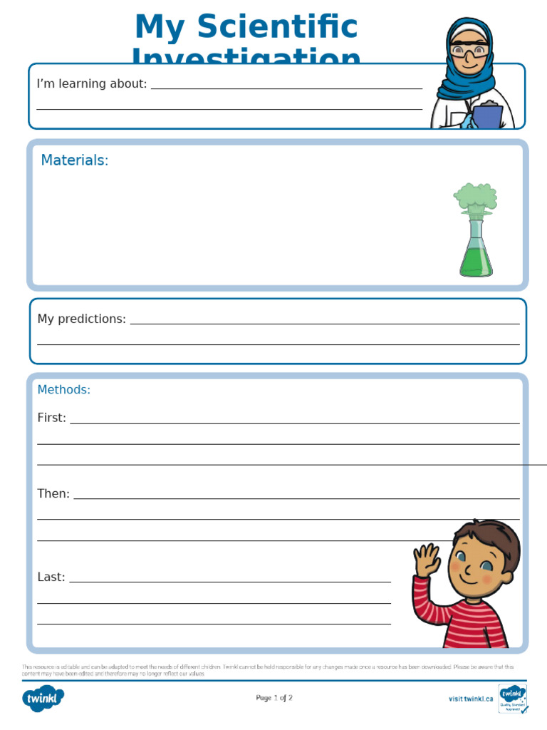 My Scientific Investigation Guide | PDF