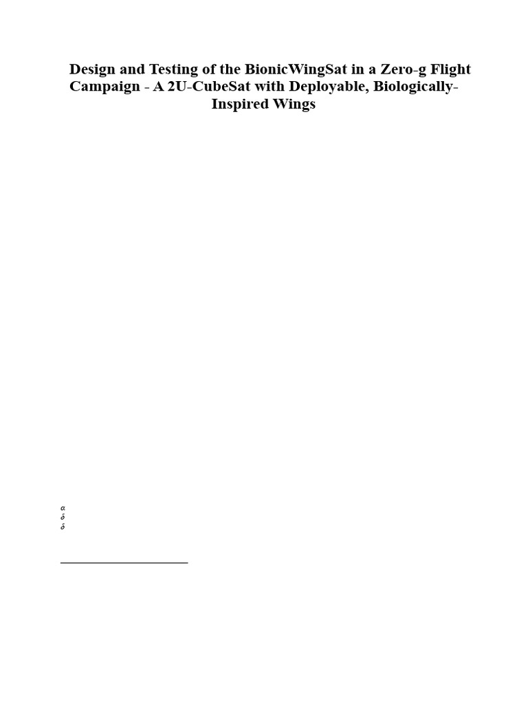 Paper SCITECH2023 Zander Chamberlain R13mkc | PDF | Deformation ...