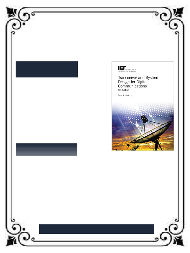 Transceiver and System Design for Digital Communications 5th Edition ...