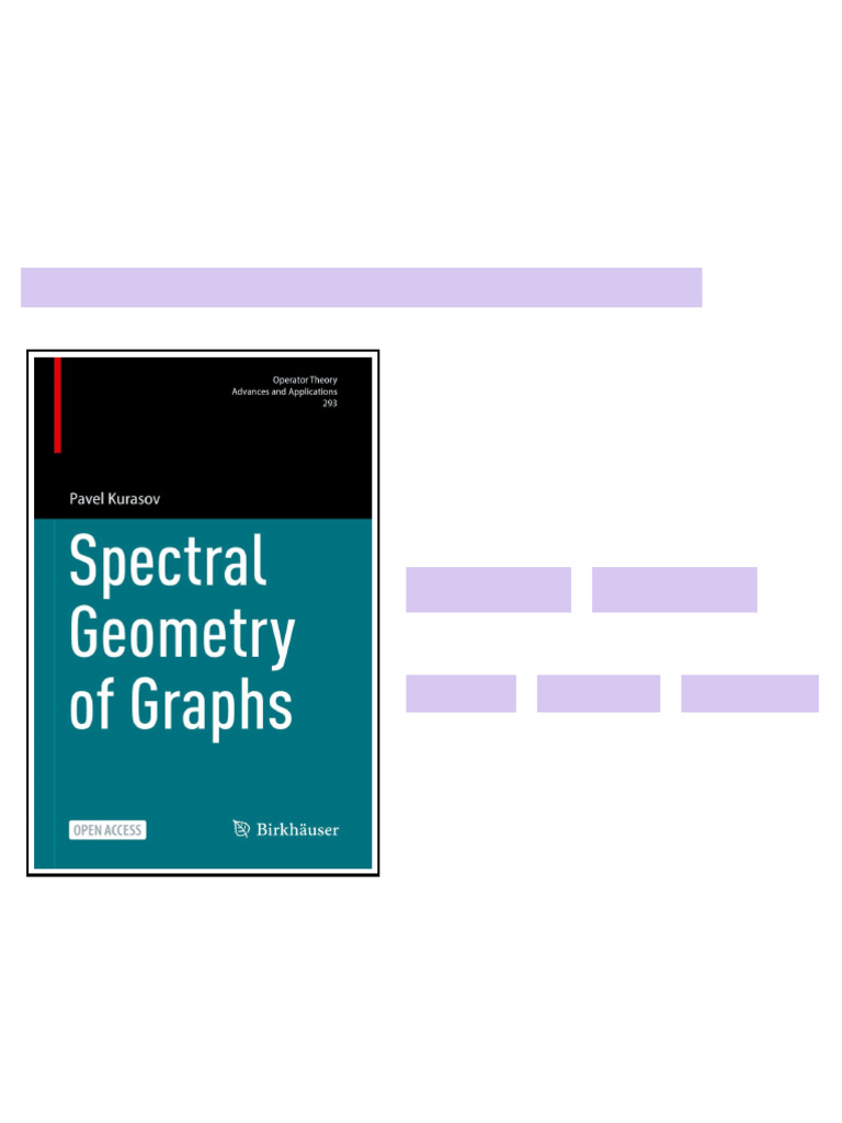 Spectral Geometry of Graphs 1st Edition Pavel Kurasov - ebook and ...