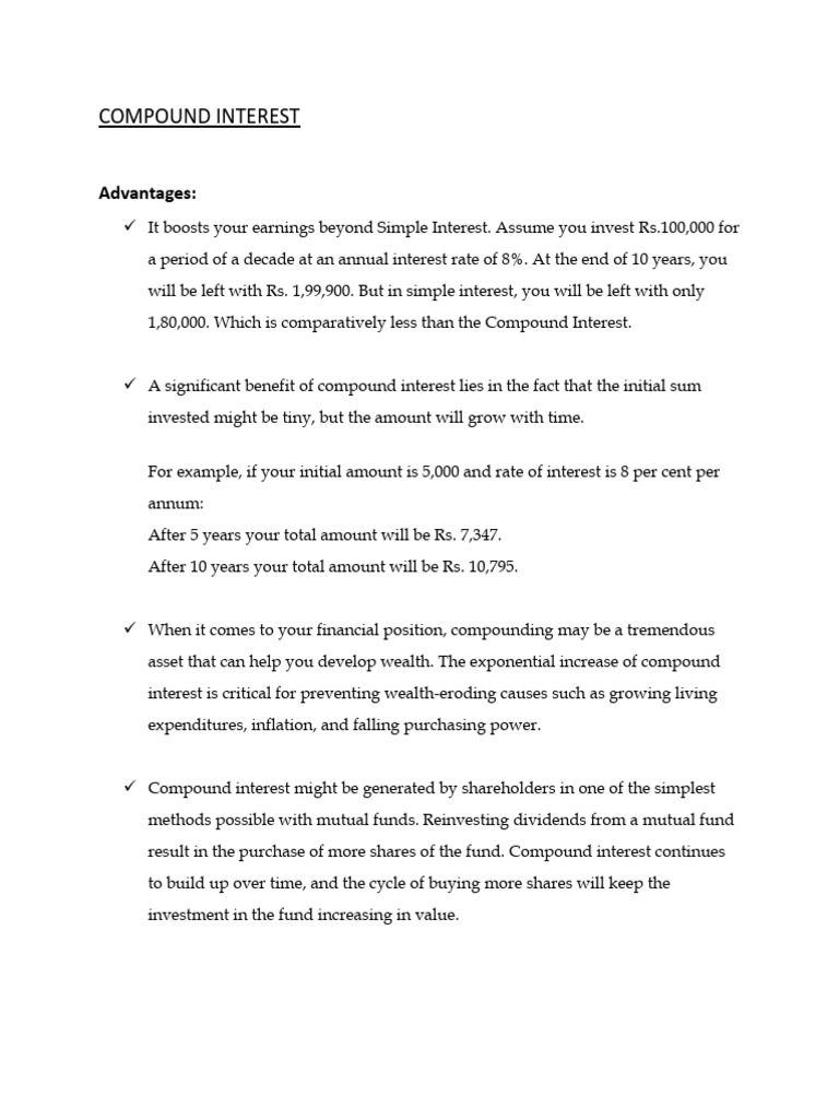 Compound Interest (2) | PDF | Interest | Finance & Money Management
