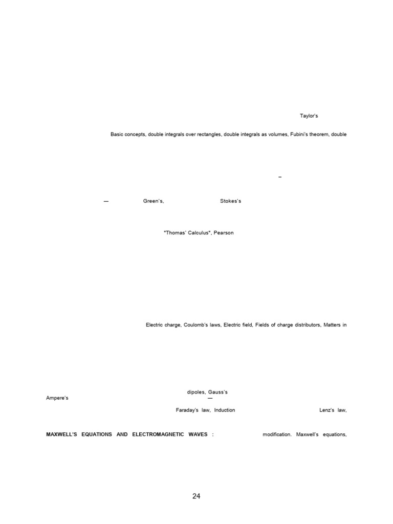 BE Biomedical Engineering_Syllabi | PDF | Magnetic Field | Electric Field