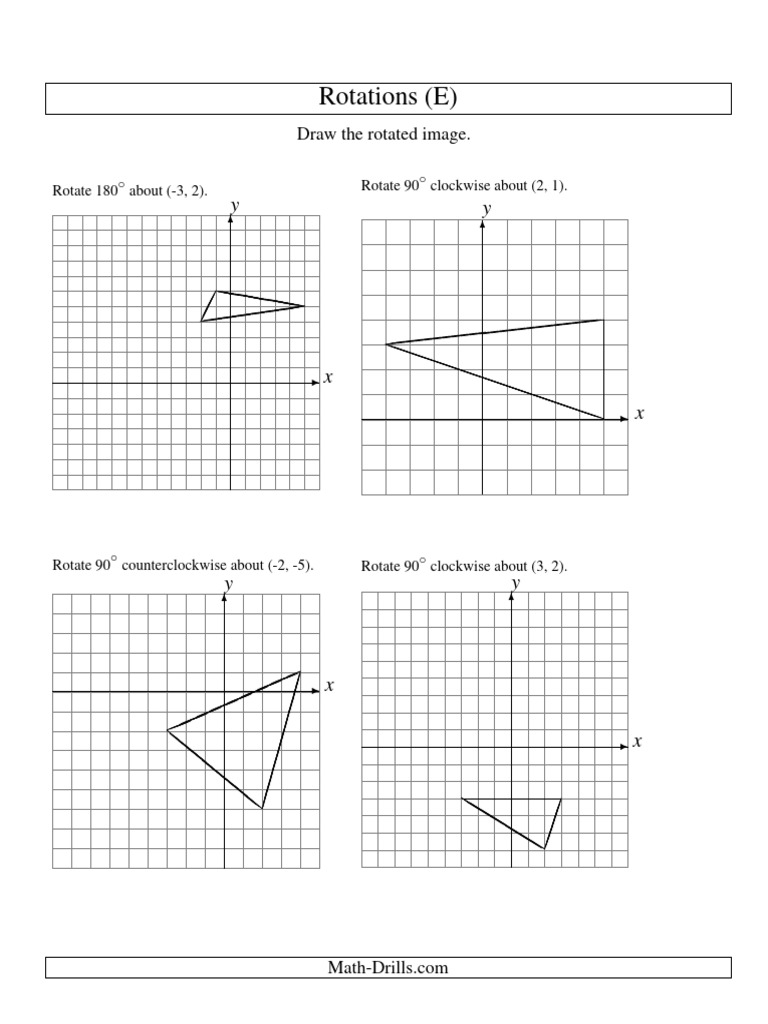 Rotation of 3 Vertices Around Any Point (E) | PDF