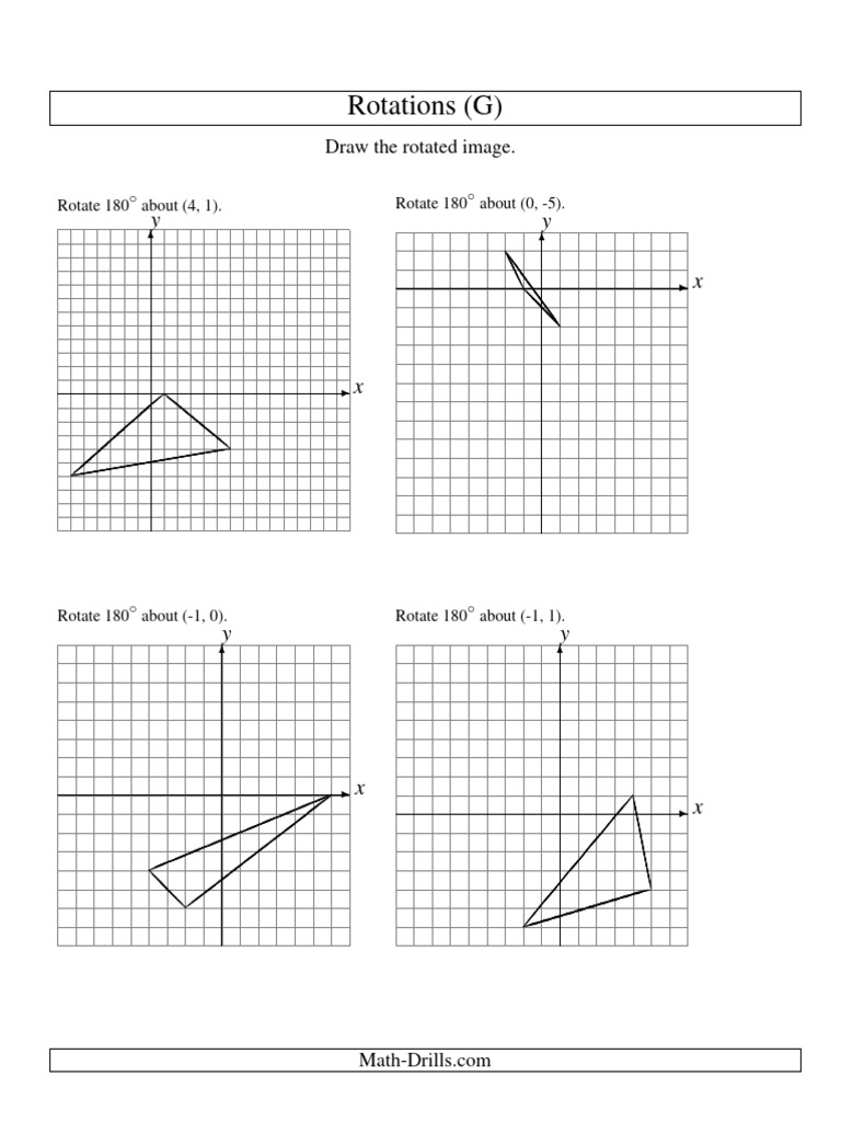 180° Rotations in Geometry | PDF