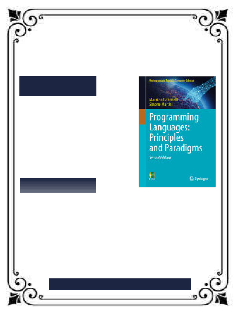 Programming Languages: Principles and Paradigms (2nd Edition) Maurizio Gabbrielli eBook academic ...