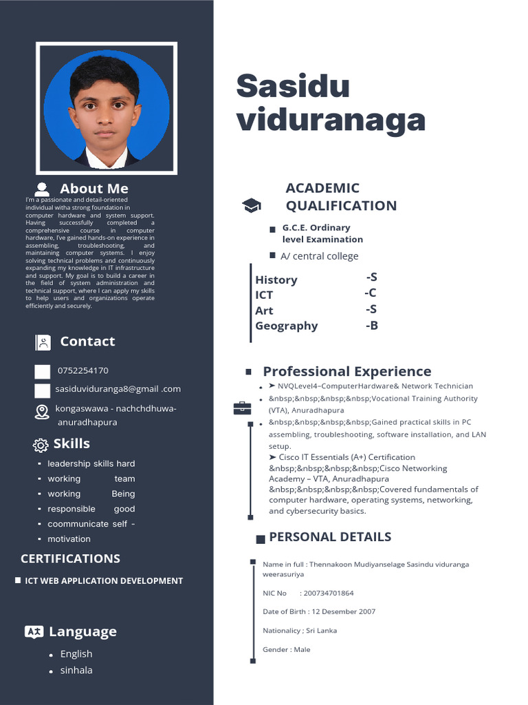 Modern Minimalist CV Resume.pdf 20251217 175057 0000 | PDF | Technical Support | Computing