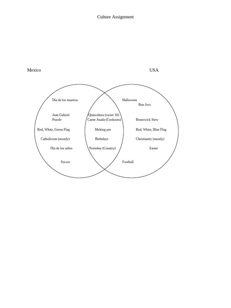 Culture Assignment Example | PDF