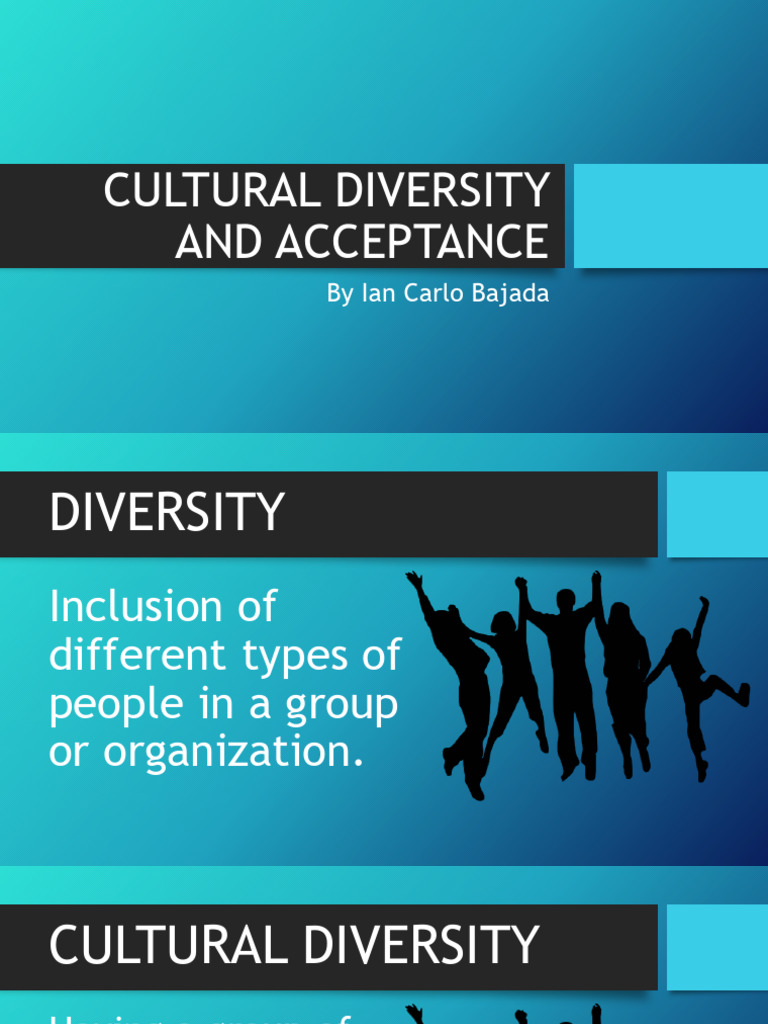 Cultural Diversity and Acceptance | PDF