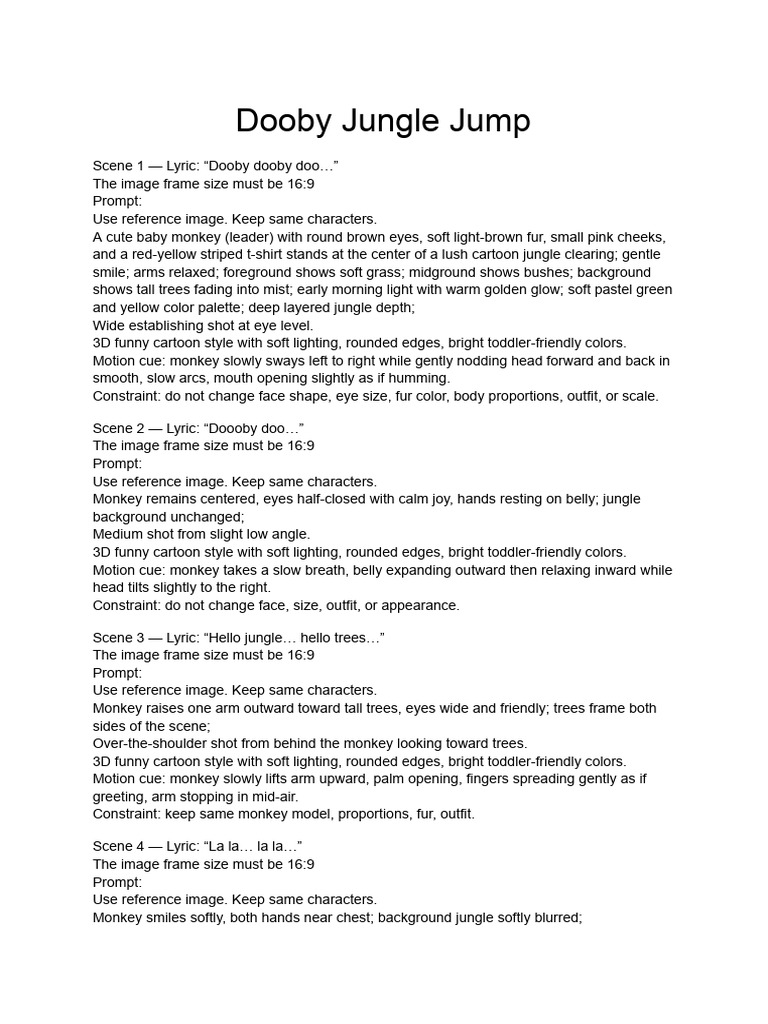 Dooby Jungle Jump | PDF
