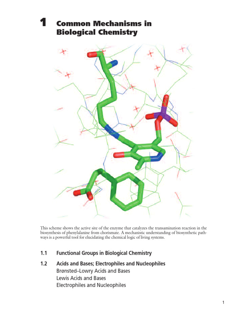 Biological Chemistry Mechanisms Explained | PDF | Acid | Chemical Reactions