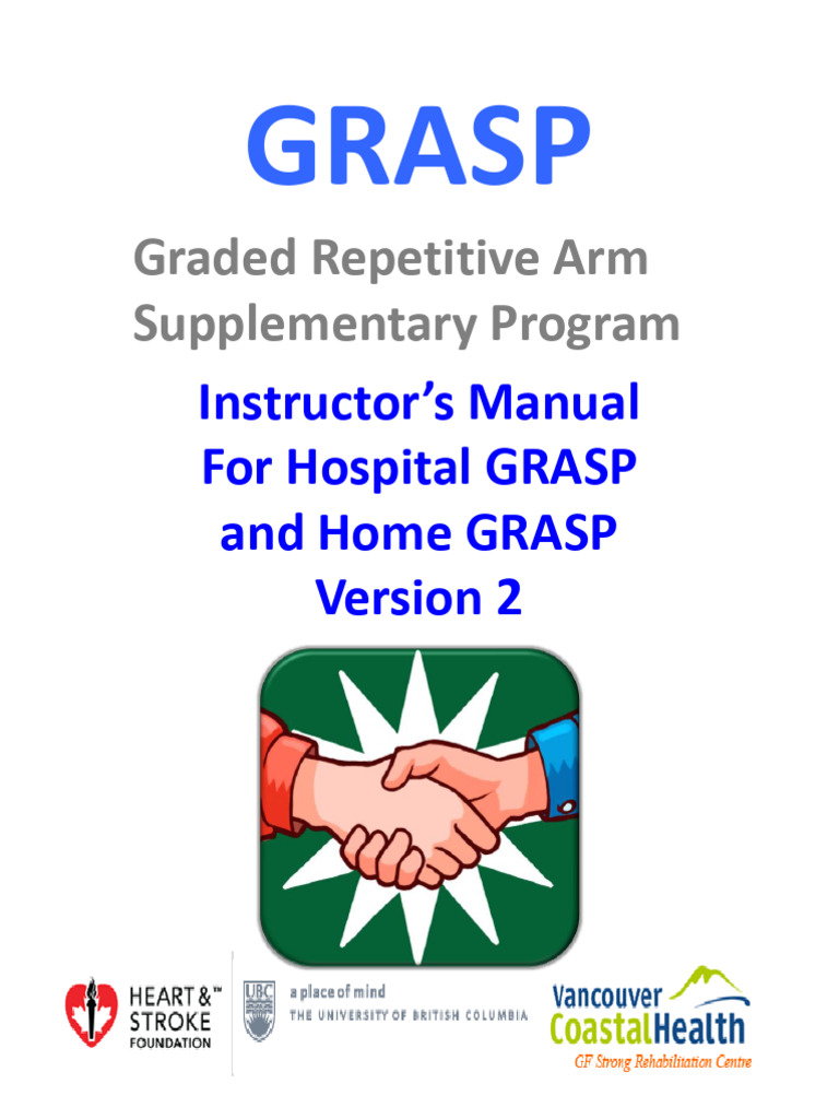 GRASP Instructor Manual Ver2 | PDF | Physical Therapy | Stroke