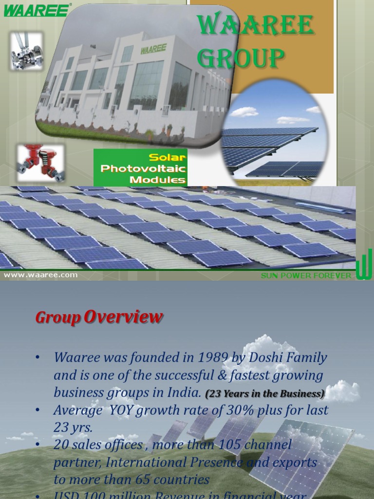 WAAREE Energies PVT Ltd-Latest | PDF | Solar Power | Photovoltaics