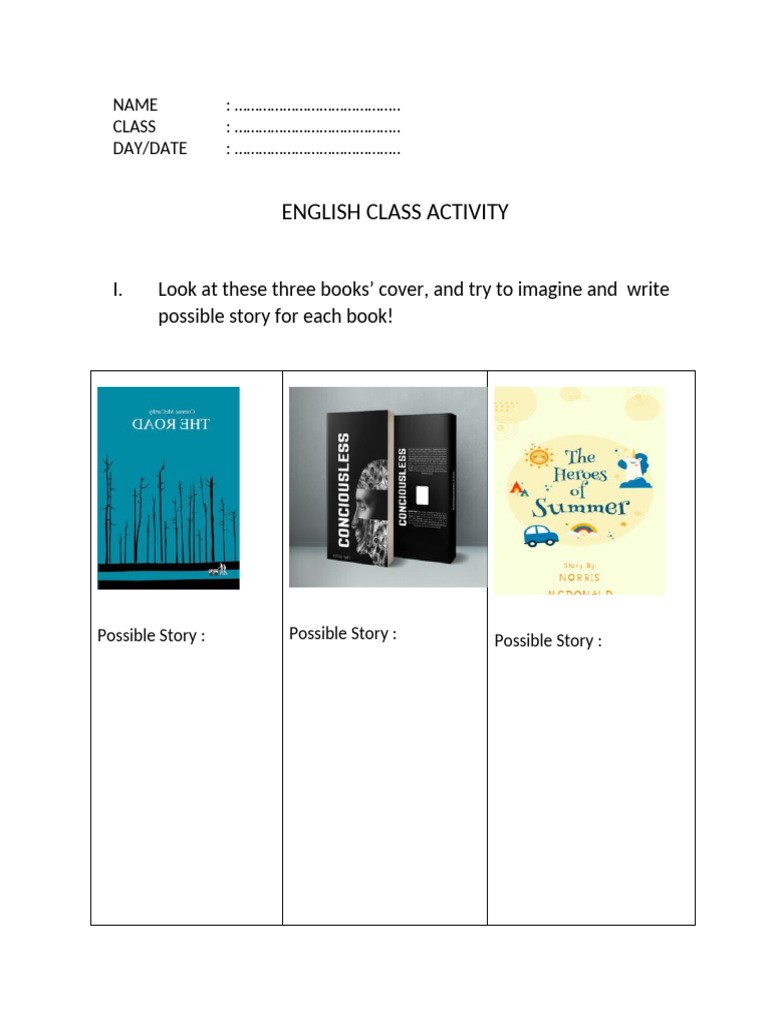 English Activity | PDF
