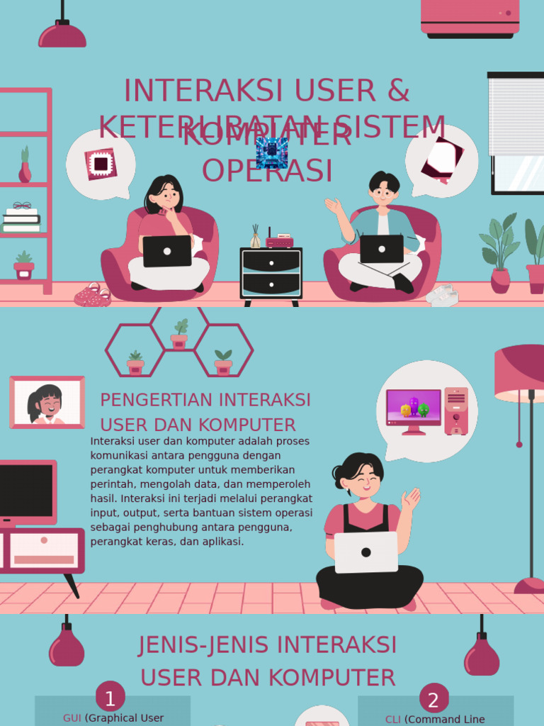 Presentasi Informatika Mengenal Komputer Biru Dan Merah Muda Ilustrasi ...