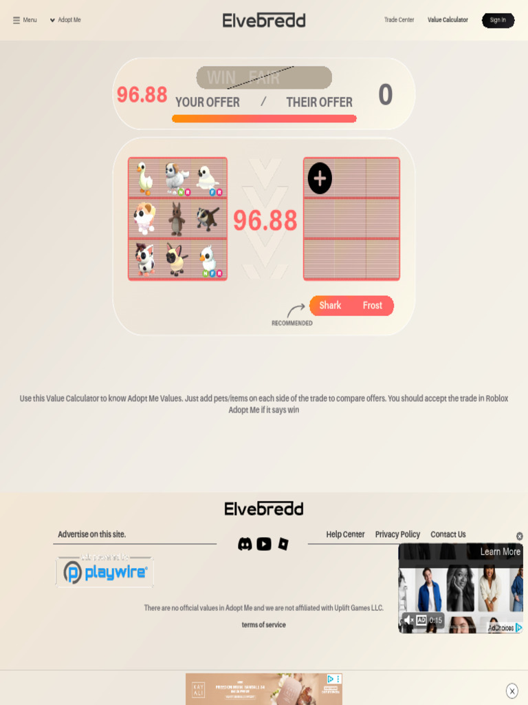 Adopt Me Value Calculator | PDF