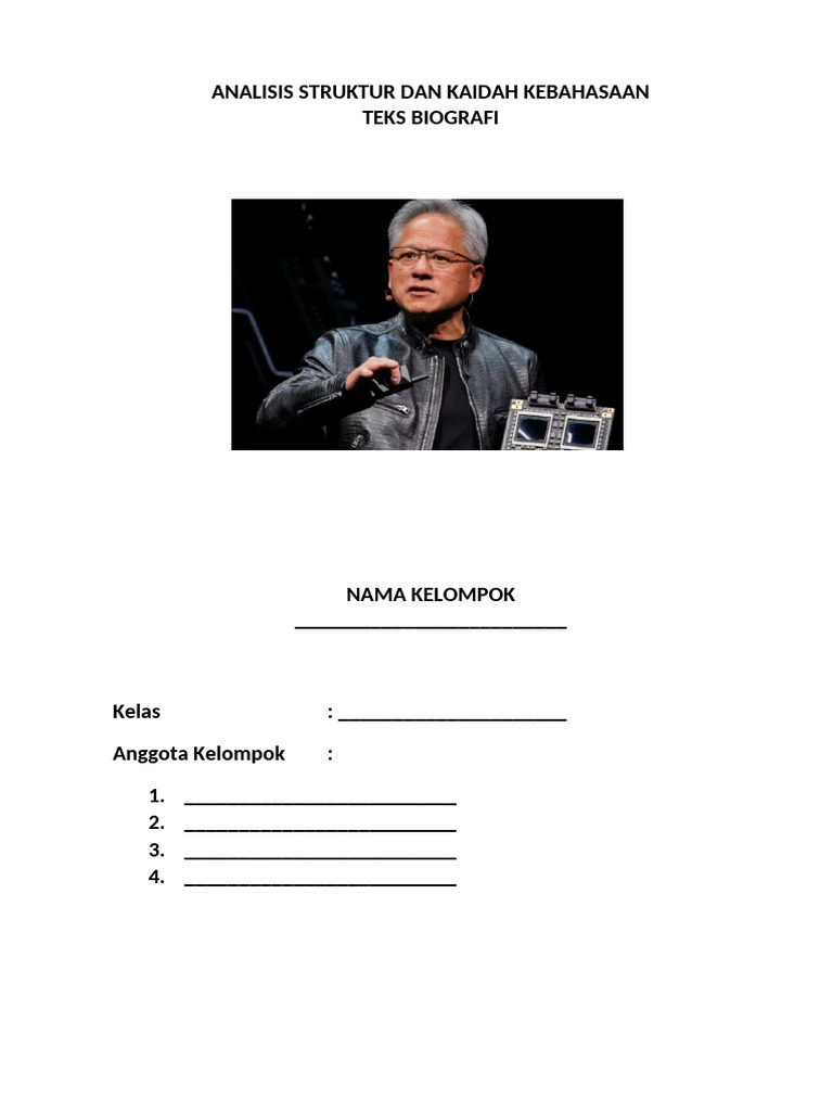 Biografi Jensen Huang: Pendiri Nvidia | PDF