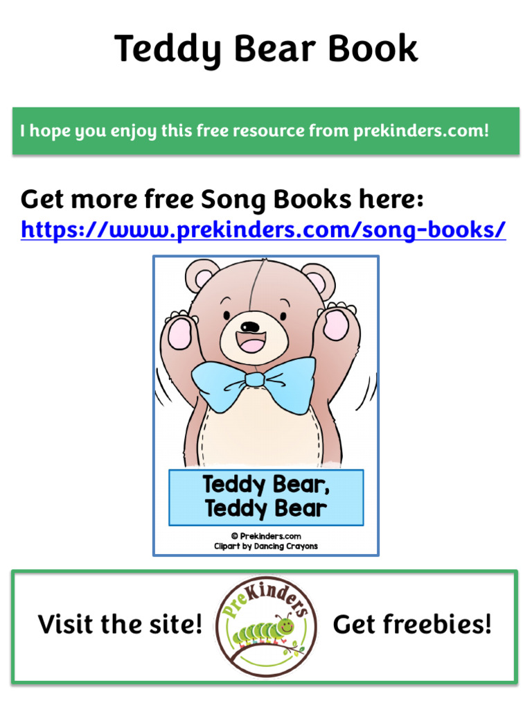 Teddy-Bear-Rhyme - Flash Cards | PDF | Copyright | Derivative Work