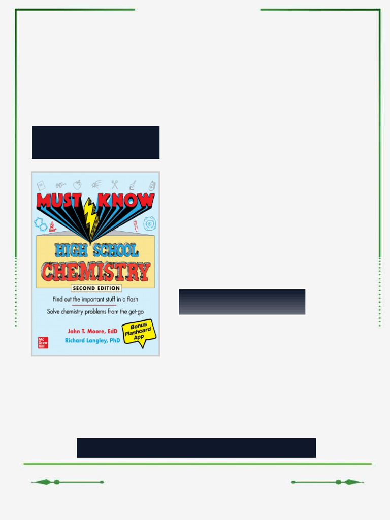 Must Know High School Chemistry, 2nd Edition John T. Moore eBook ...