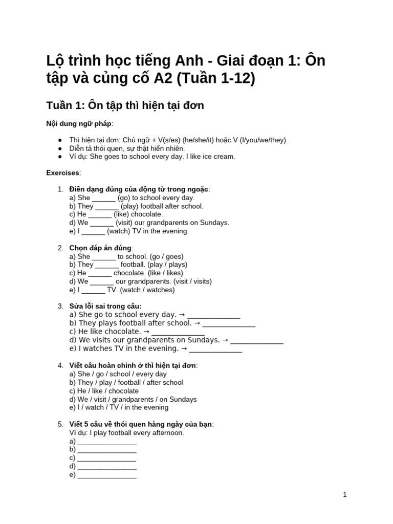 B1 Target Grammar | PDF