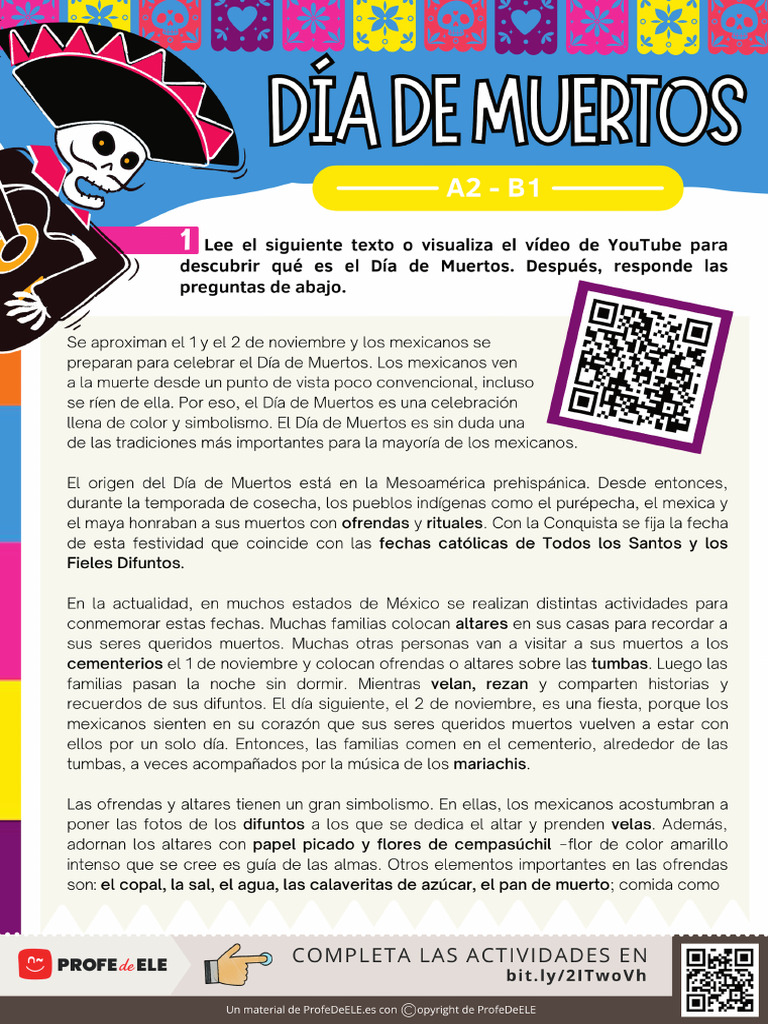 Cuadernillo de Actividades - Día de Muertos (v.1.0) | PDF