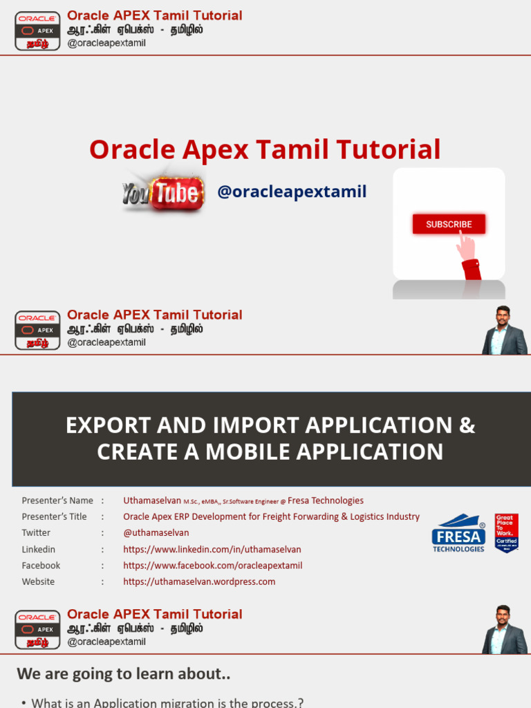 Oracle Apex Mobile App Migration Guide | PDF