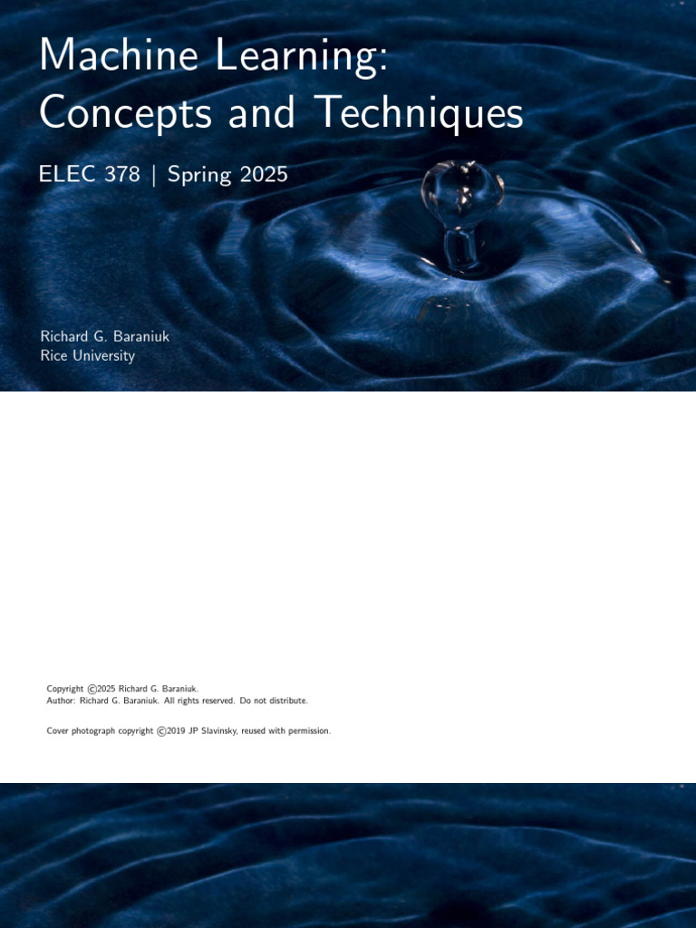 All Slides 378 Spring25 Ver2 | PDF | Basis (Linear Algebra) | Machine ...