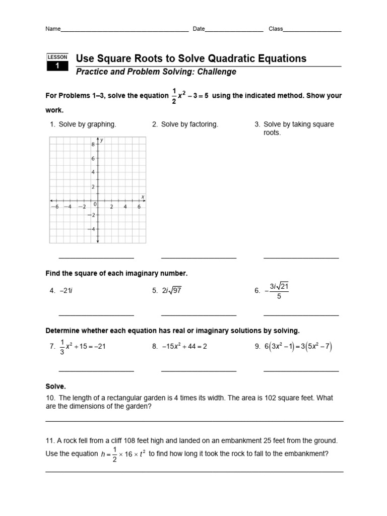 Challenge Worksheet Lesson 1 | PDF