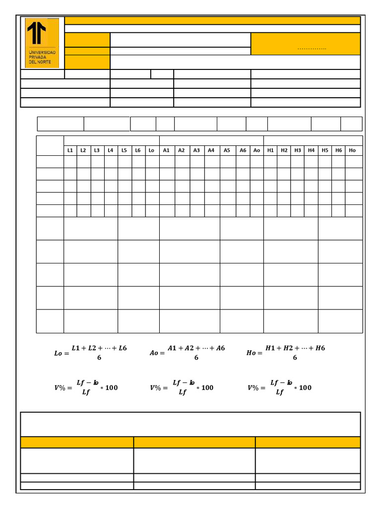 Protocolo - Variación Dimensional | PDF