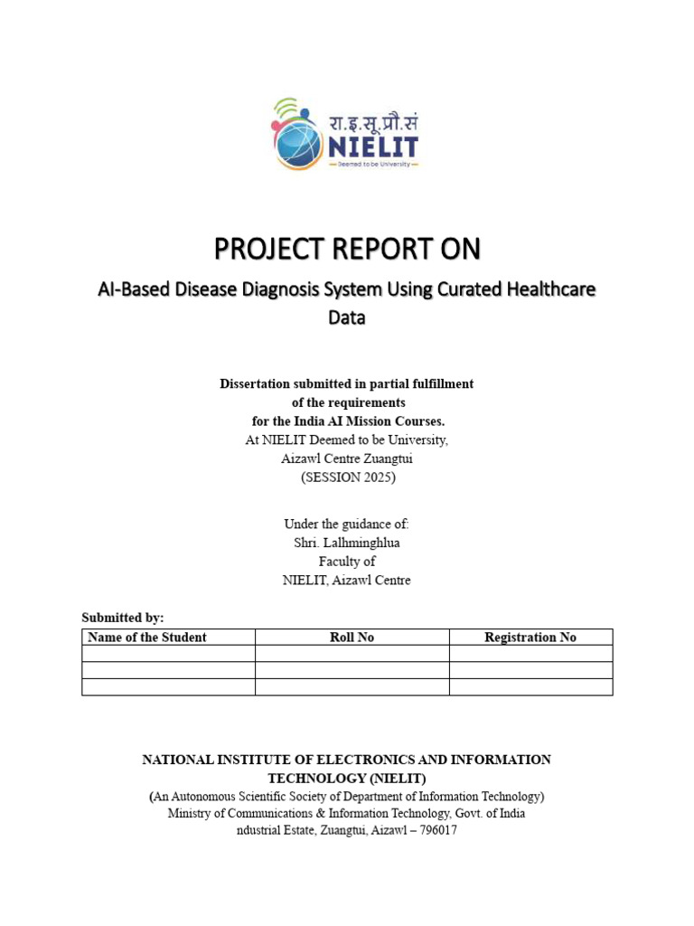 AI Disease Diagnosis with Curated Data | PDF | Medical Diagnosis ...