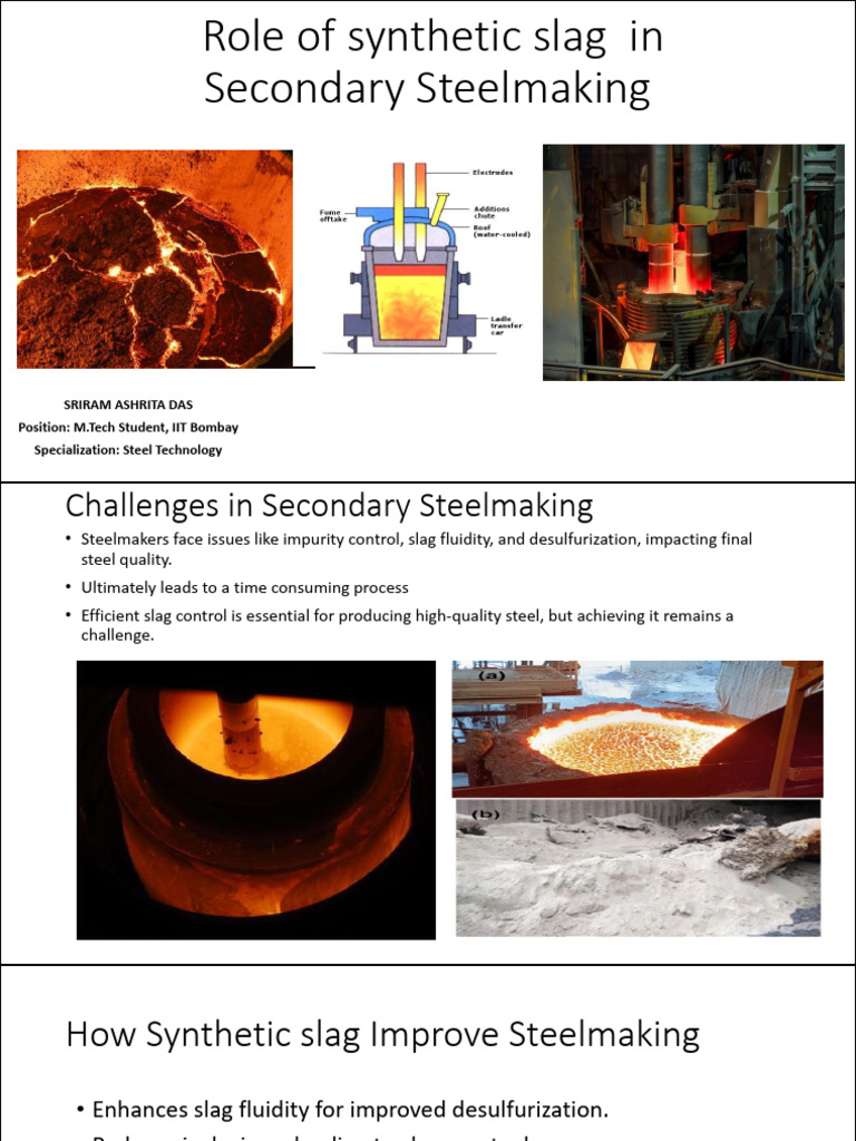 Role of Synthetic Slag in Secondary Steelmaking | PDF