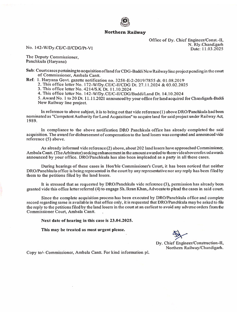 Letter To DC and Commissioner | PDF