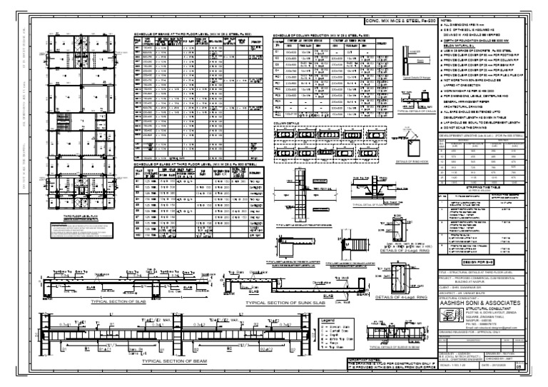 Structural Details for Third Floor Level | PDF | Materials | Composite ...
