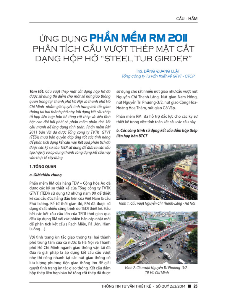 Ung Dung RM Tính MC Cau Thep Dang Hop Ho | PDF