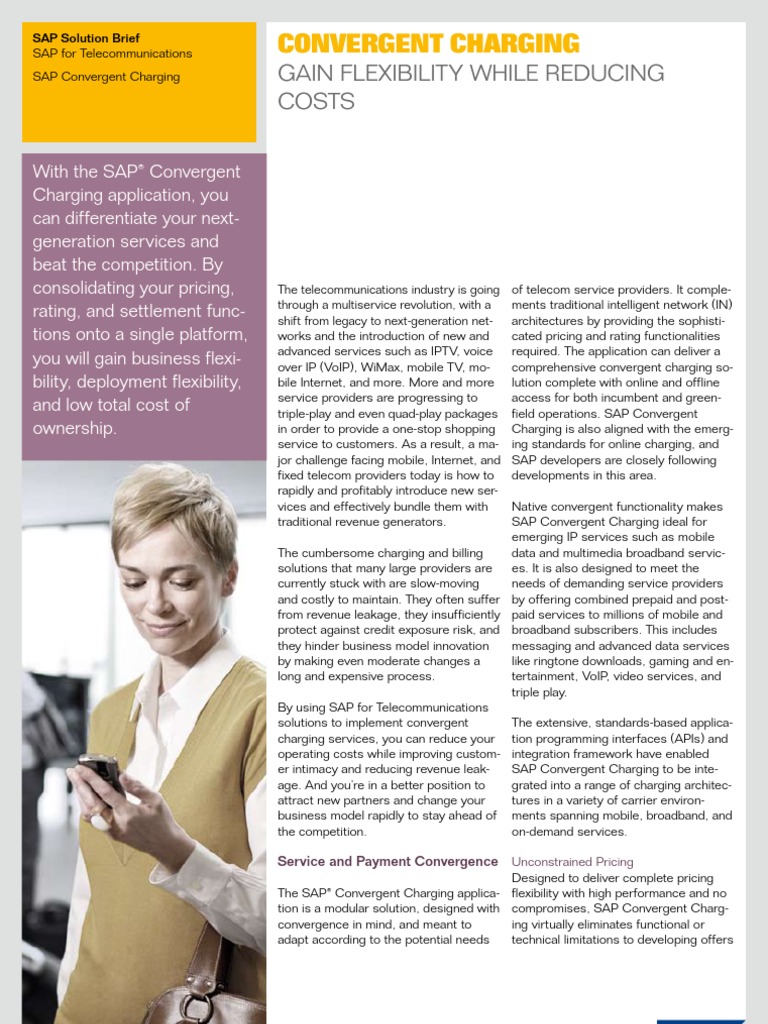 SAP CC Solution Brief - Telco | PDF | Technological Convergence | Sap Se