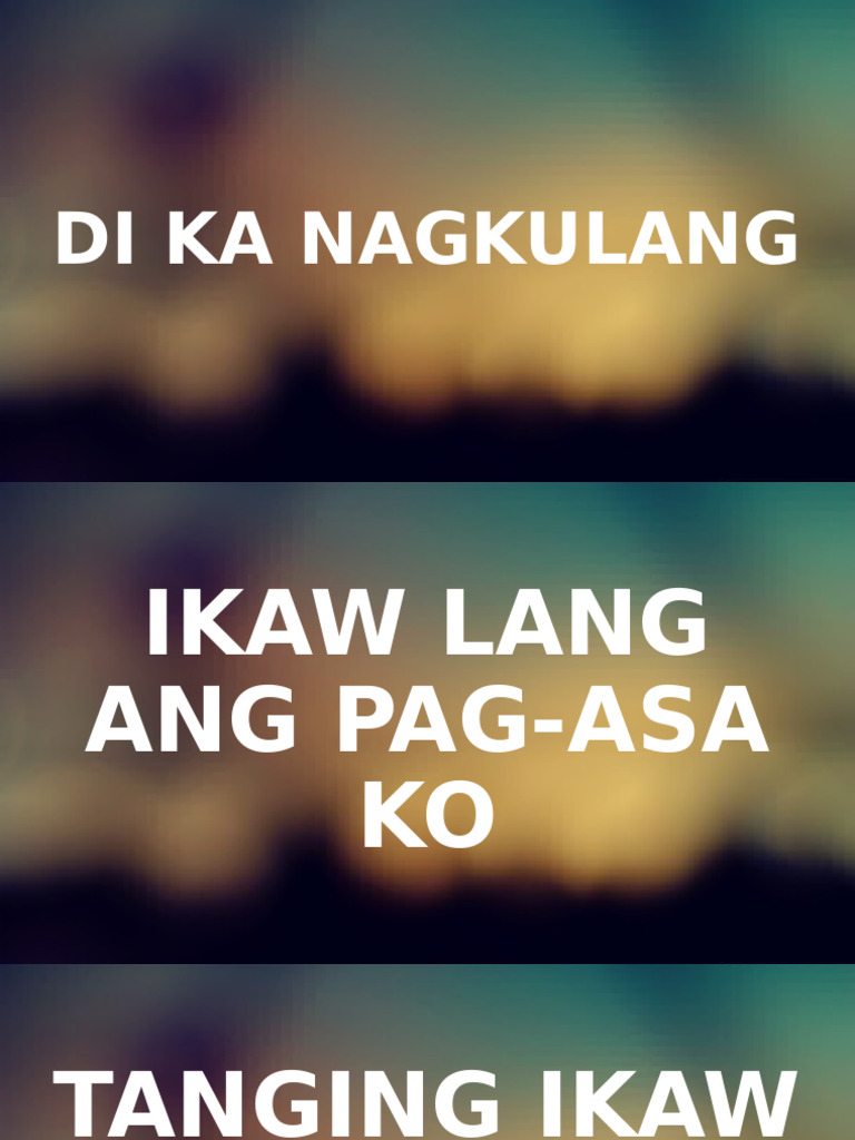 Di Ka Nagkulang | PDF