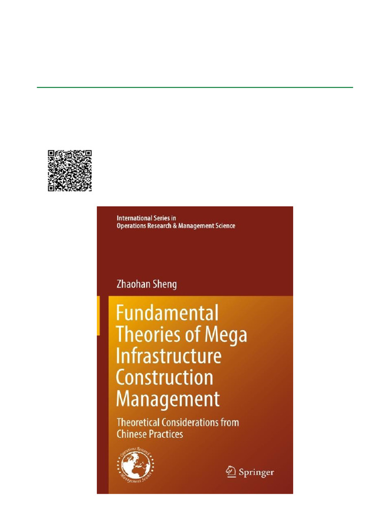 Fundamental Theories of Mega Infrastructure Construction Management ...