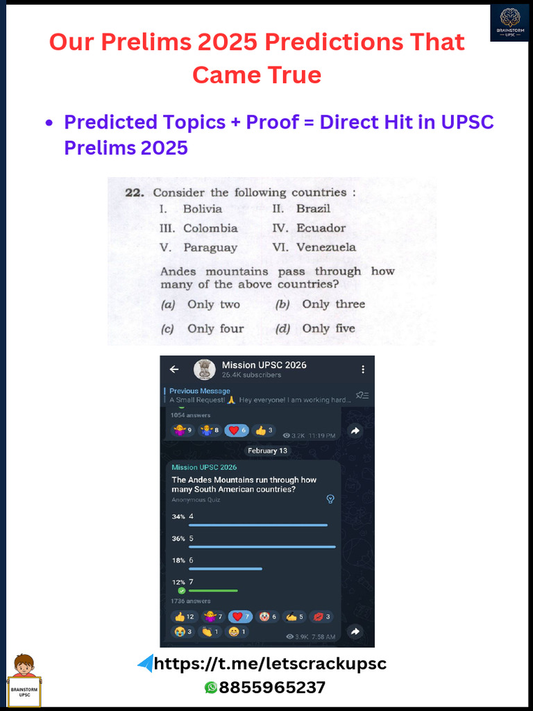 UPSC Prelims 2025 Predictions | PDF