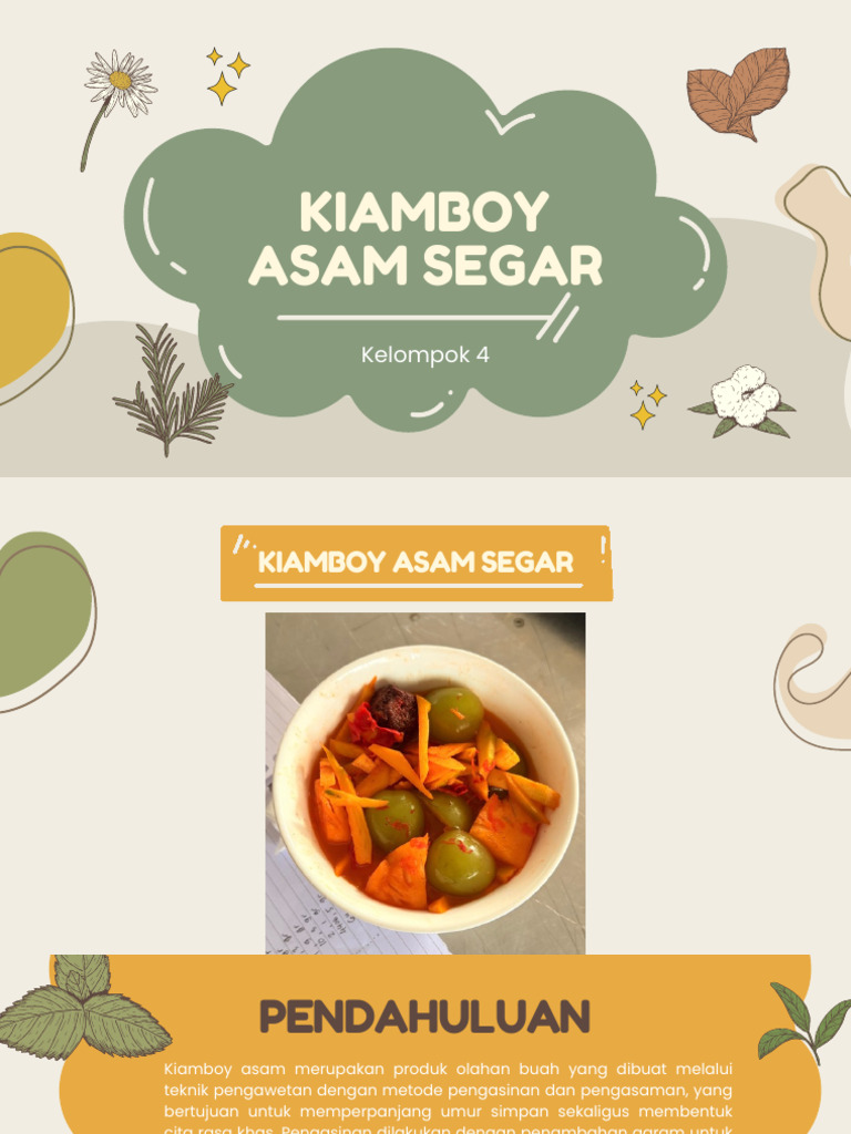 Kelompok 4 - Kiamboy Asam Segar | PDF