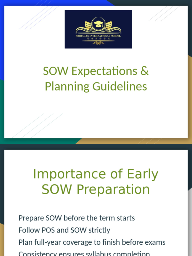 SOW Meeting Presentation | PDF