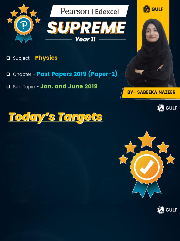 Past Papers 2019 (Paper-2) - Jan. and June 2019 - Physics - Pearson ...