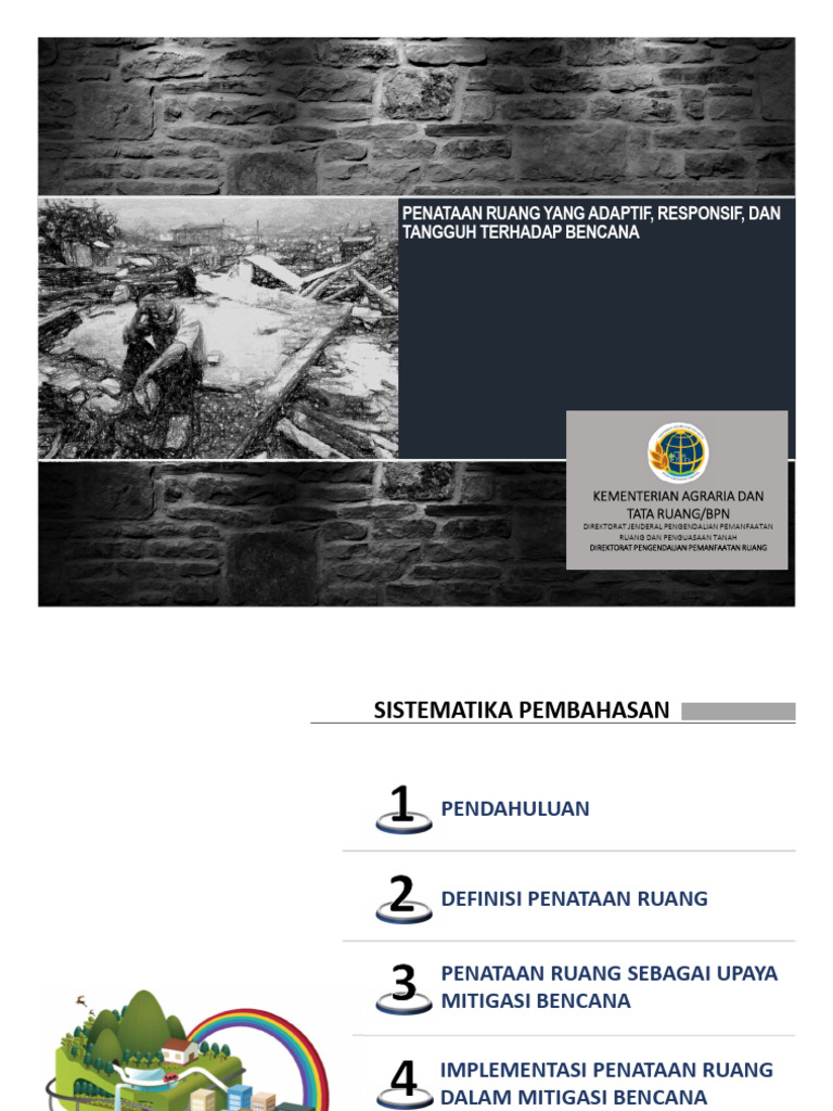 Penataan Ruang untuk Mitigasi Bencana | PDF