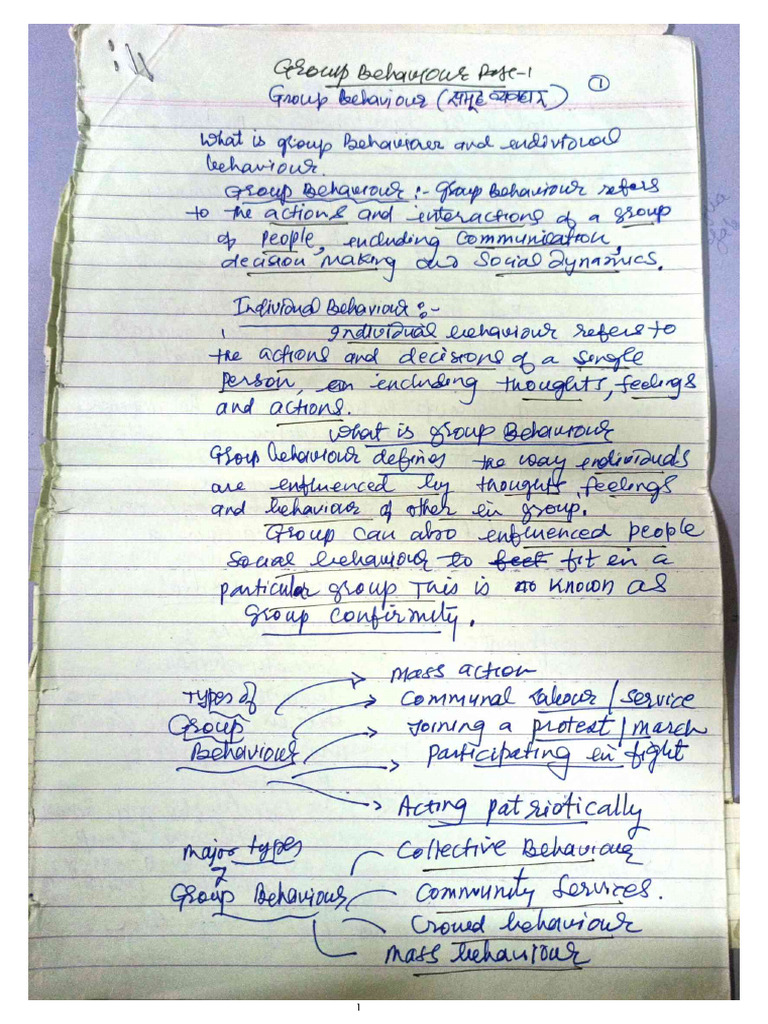Group Behaviour and Attitude | PDF