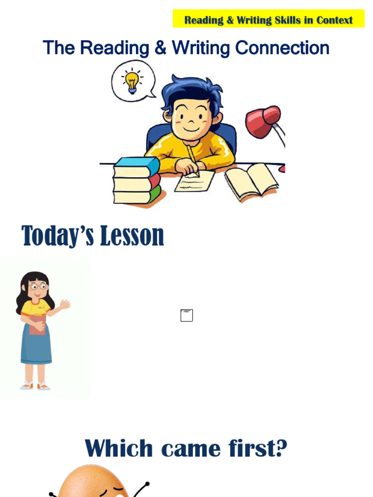 Reading and Writing Skills Overview | PDF