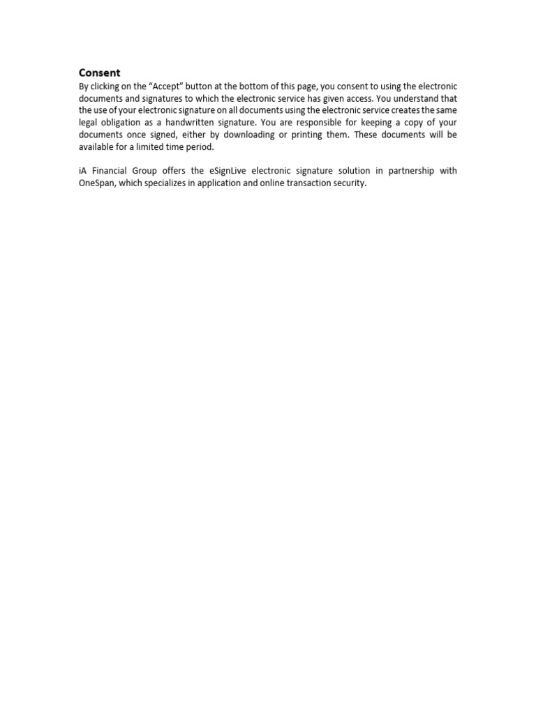 Electronic Signature Consent Agreement | PDF