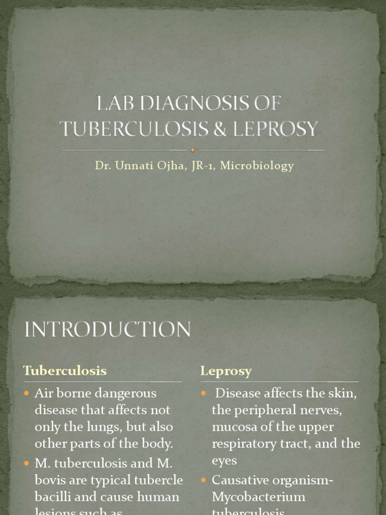 Tuberculosis and Leprosy Diagnosis Guide | PDF | Tuberculosis ...