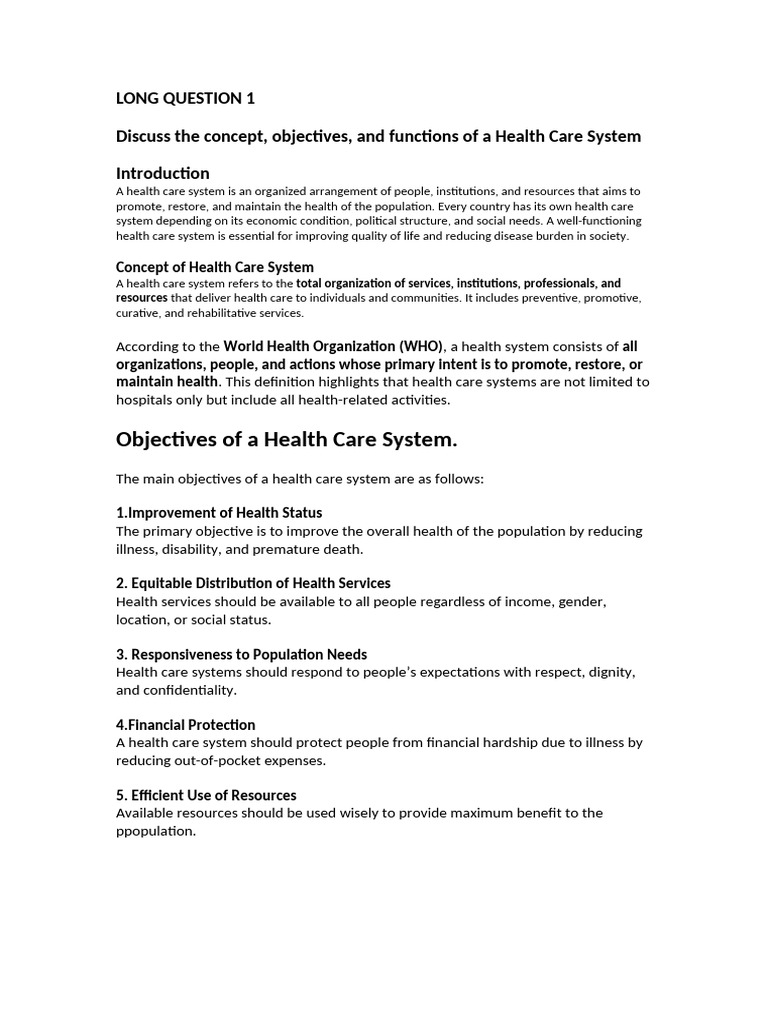Understanding Health Care System Models | PDF | Health Care | Health System