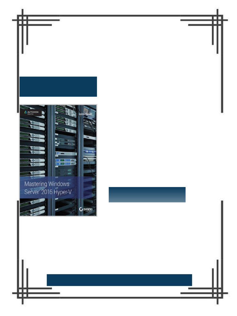Mastering Windows Server 2016 Hyper V 1st Edition by John Savill ISBN 1119286204 9781119286202 ...
