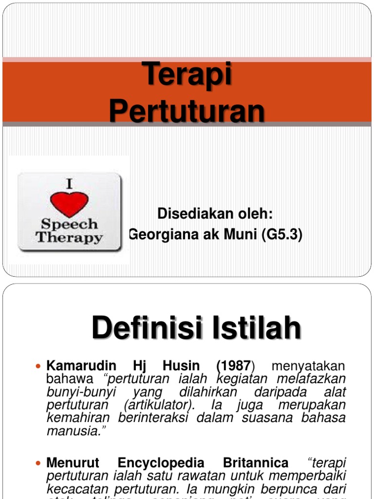Terapi Pertuturan | PDF