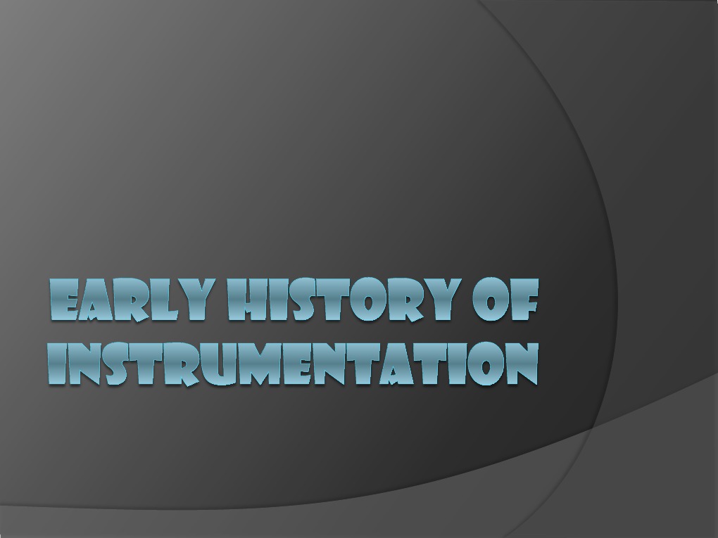 Evolution of Instrumentation History | PDF | Instrumentation | Automation